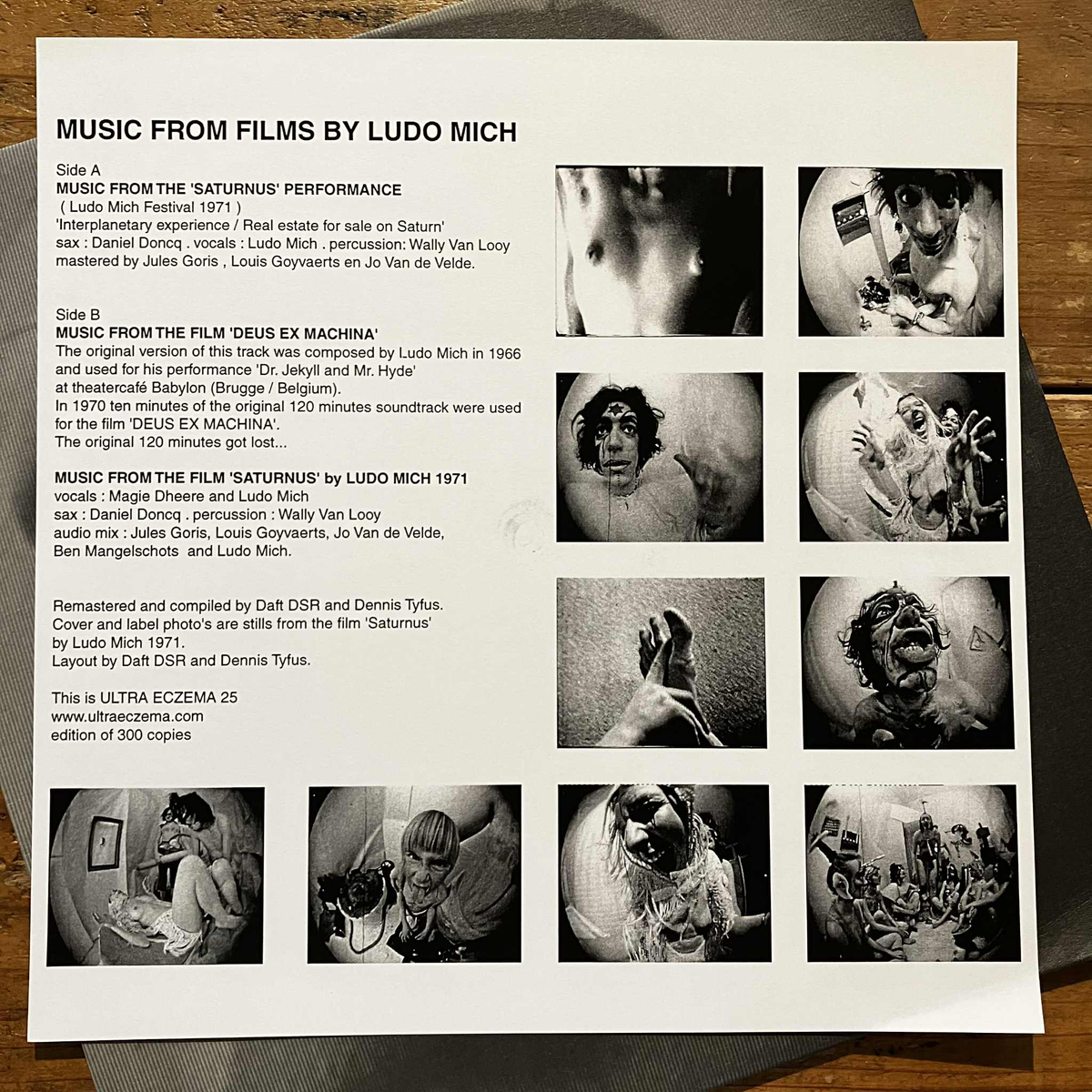 Ludo Mich – Music From Films By Ludo Mich (LP) – pianola records