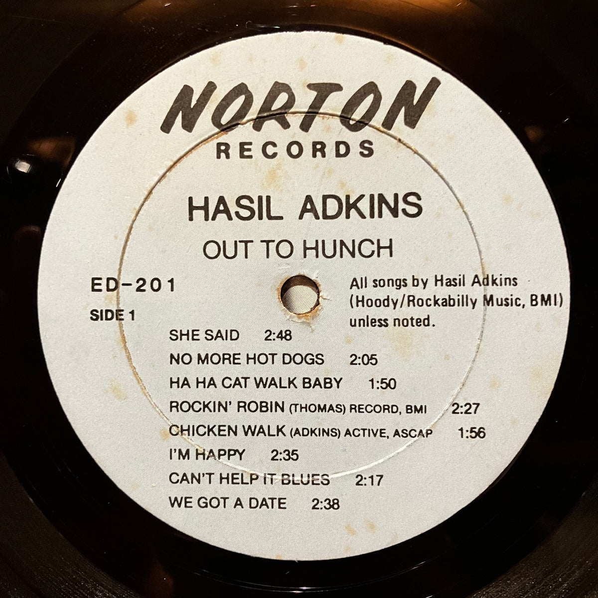 Hasil Adkins – Out To Hunch (LP) – pianola records